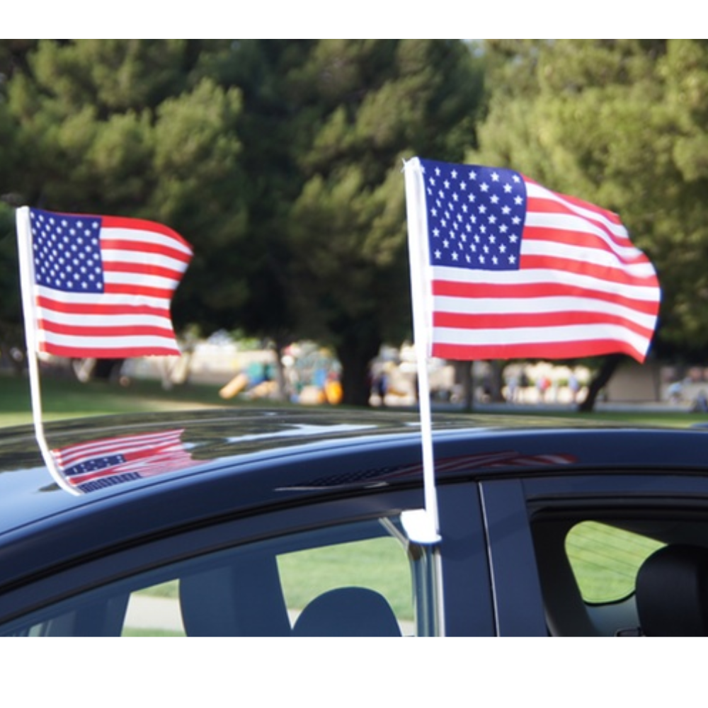 American Flag Car Flag Set of 2| TheFlagShirt.com