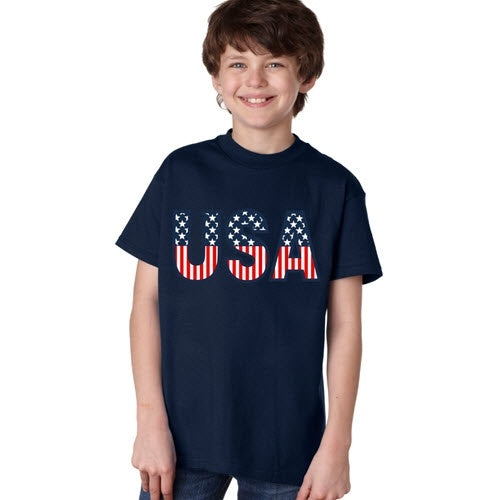 USA Stars and Stripes Boys Flag Shirt | TheFlagShirt.com