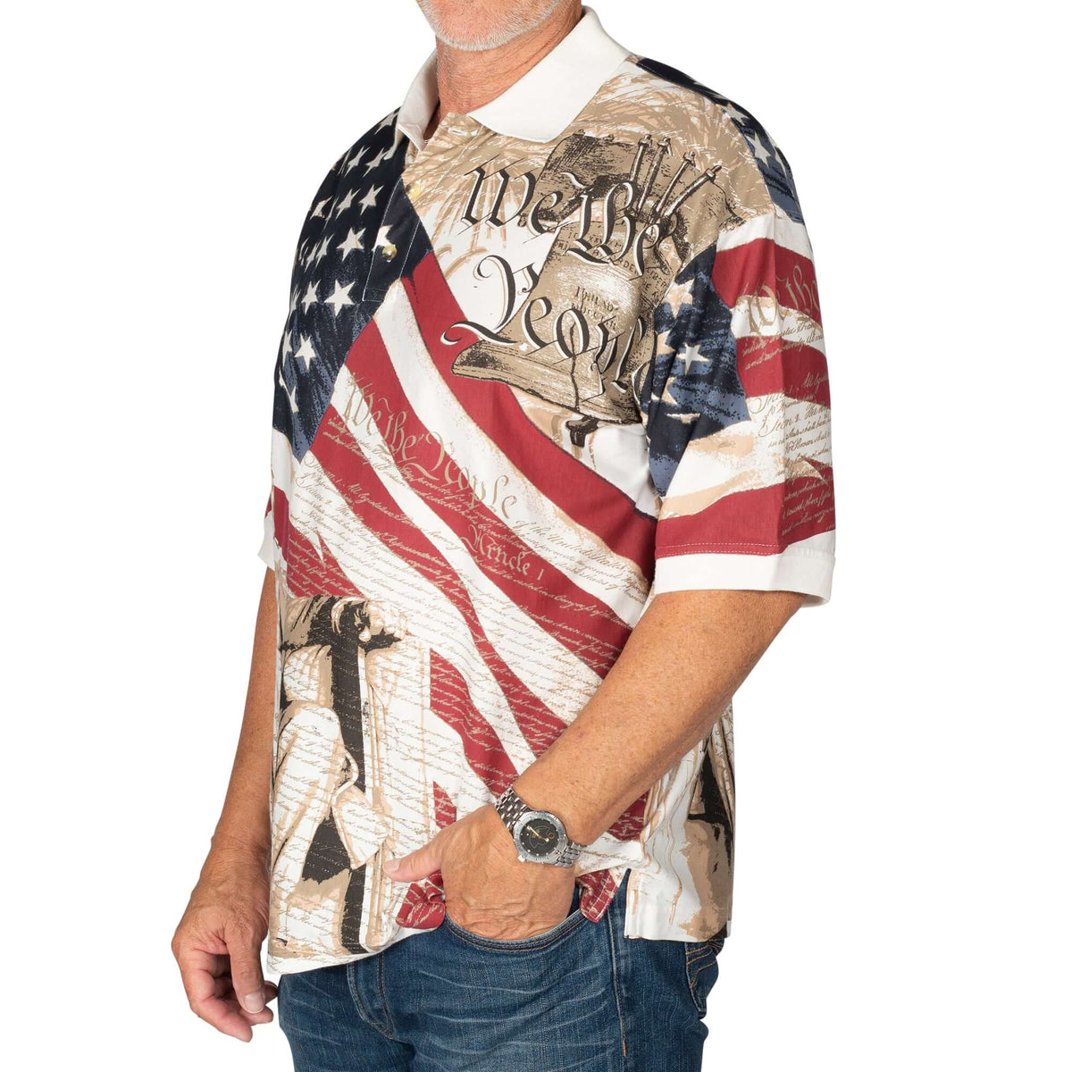 Men's Abraham Lincoln Patriotic Polo Shirt | TheFlagShirt.com – The ...