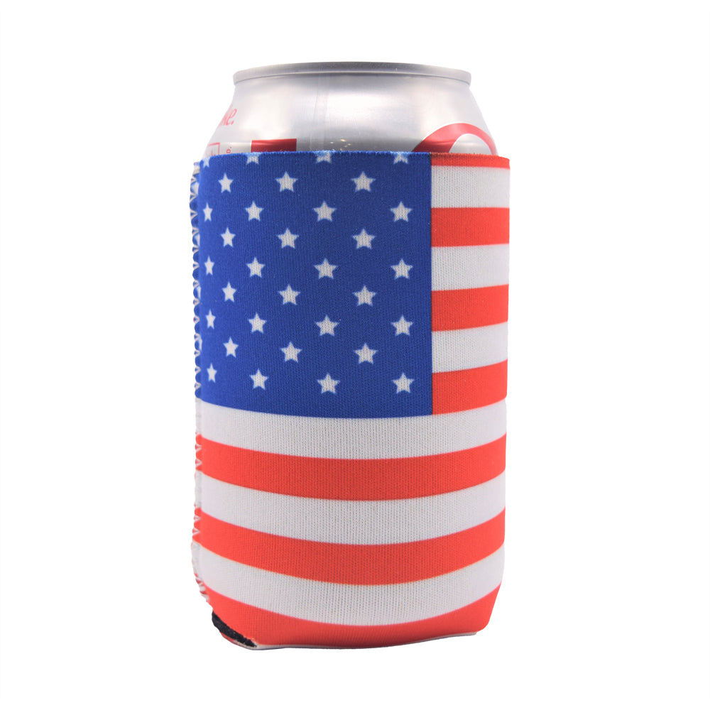 USA American Flag Inspired Can Koozie